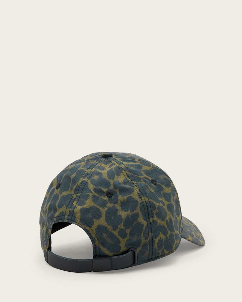 Underground Logo Print Baseball Cap Leopard | ALLSAINTS